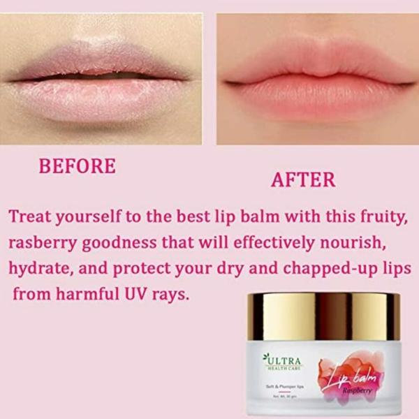 Ultra Healthcare Raspberry Lip Balm Protects Moisturize flaky,Dry ...