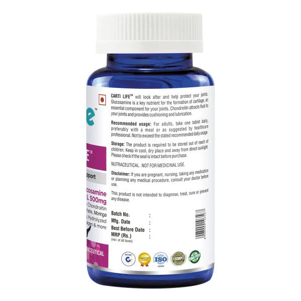 Onelife Carti Life: Joint And Cartilage Support (GMO-Free) 60 Tablets ...