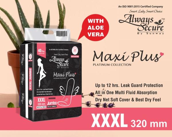 Always Secure Jumbo Drynet Soft Shield Sanitary Pads for Women's ...