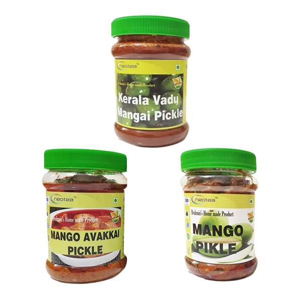 Neotea Homemade Kerala Manga Avakkai, Vadu Mangai & Mango Pickles ...