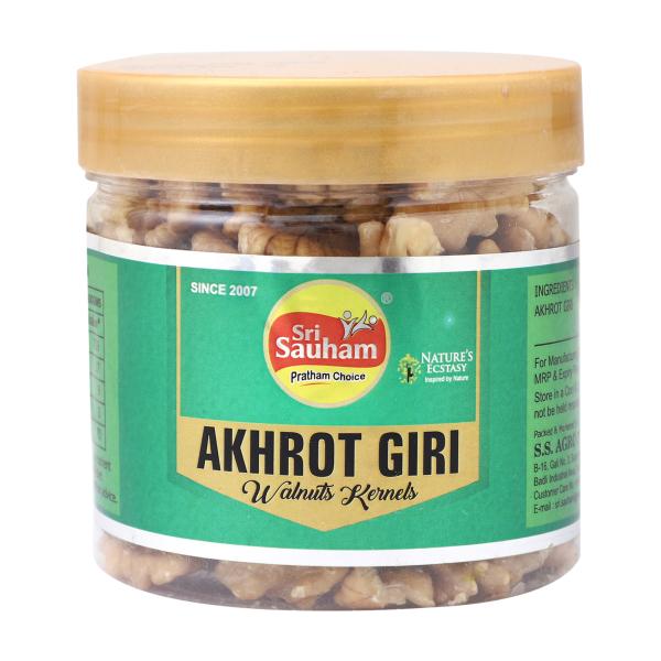 SRI SAUHAM 100% Pure Natural Akhrot Giri/Walnut Kernels/ California Walnut Without Shell Jar-150 ...