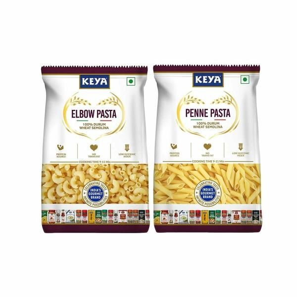 Keya Gourmet 100% Durum Wheat Semolina Pasta Combo | Elbow Pasta x 1 ...