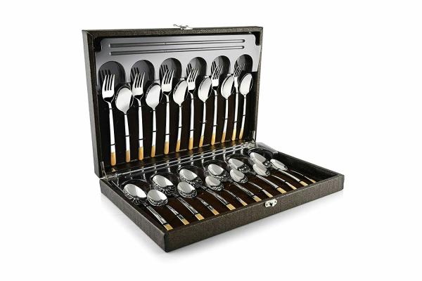 FNS Oscar Stainless Steel 24 pcs cutlery set with box packing - JioMart