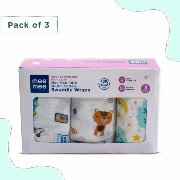 Mee Mee Baby Blankets, 100 % Muslin Cloth Blanket for Newborn Boy ...