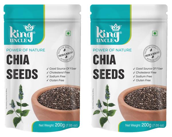 KING UNCLE HEALTHY CHIA SEEDS 200g X 2 PACK (400 g) - JioMart