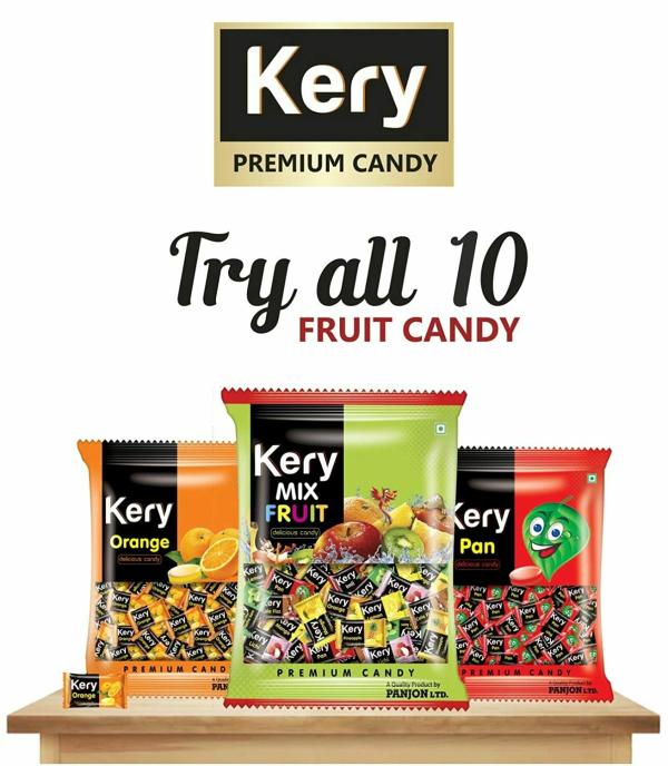 Kery Mix Fruit Candy (Pack of 3) [Assorted 9 Candies Flavours Mango ...