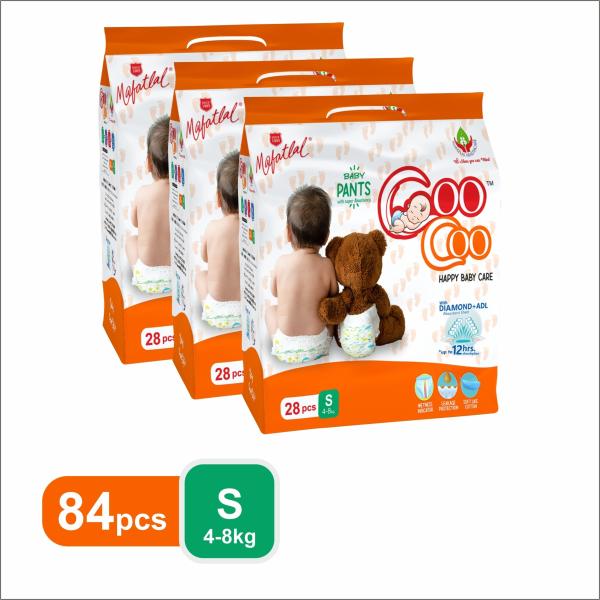 Coo Coo Baby Pullup Diaper Pants - S (84 Pieces) - JioMart