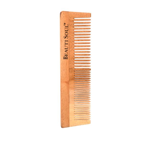Beautisoul Neem Wood Comb | Anti Frizz, Anti Dandruff Kacchi Neem ...