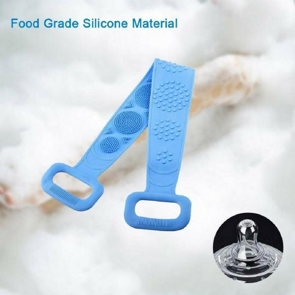 HM EVOTEK Silicon Bath Body Massager Scrubber Douuble Side Belt ...