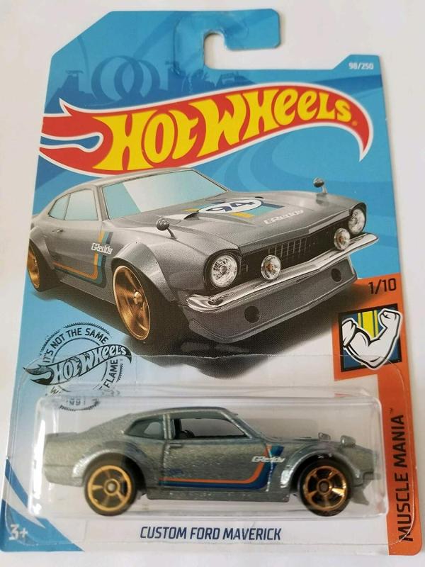 HOT HWEELS CUSTOM FORD MAVERICK 98/250 MUSCLE MANIA 1/10 DIE CAST MODEL ...