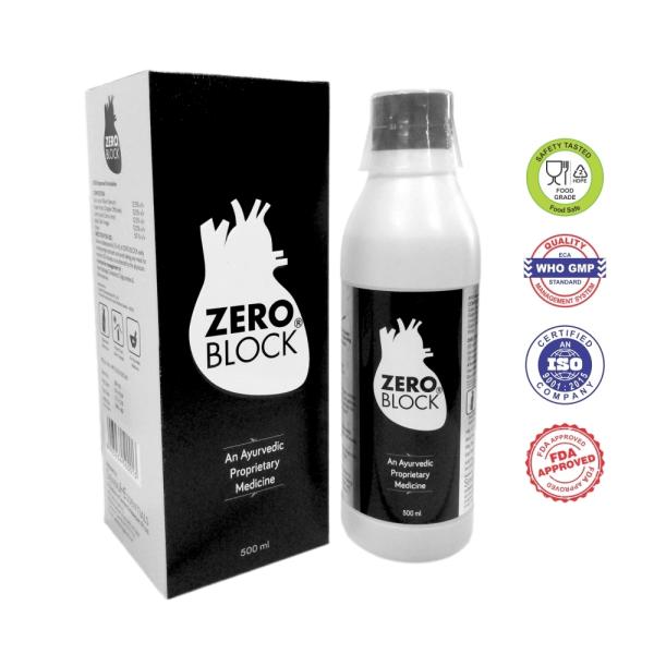 ZERO BLOCK - 500ml Ayurvedic mixture for Heart Wellness - Apple Cider ...