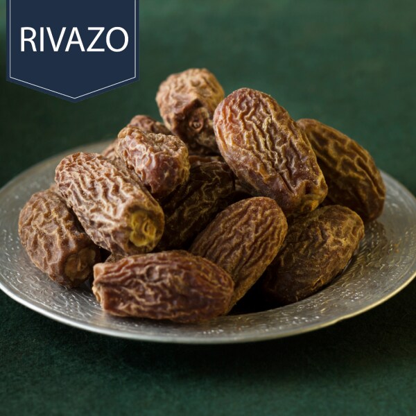 Rivazo Organic Yellow Dry Dates Sukha Khajoor Chuara in Pet Jar 500 ...