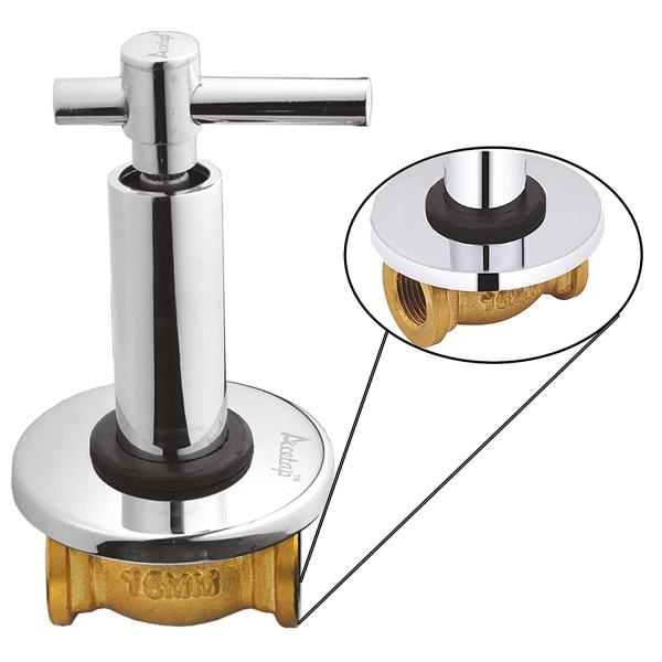 Acetap Brass 15MM Concealed Stop Valve Sparrow Series Chrome Plated ...