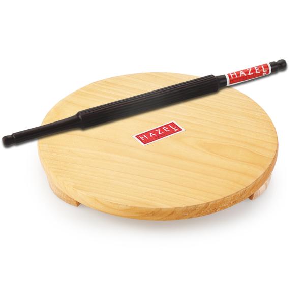 HAZEL Wood Polpat Chakla Roti Chapati Maker 24 cm With Sheesham Roti ...