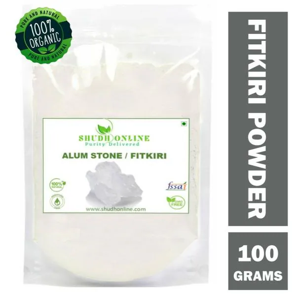 Shudh Online Alum Powder (100 g), Fitkari Stone, Fitkiri, Fitakri ...