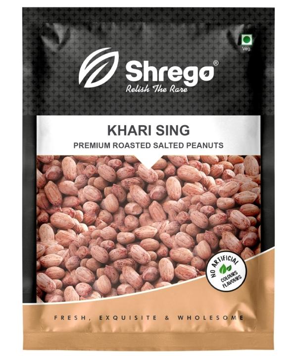 Shrego Khari Sing Premium Roasted Salted Peanut, Snack & Namkeen, 360G ...