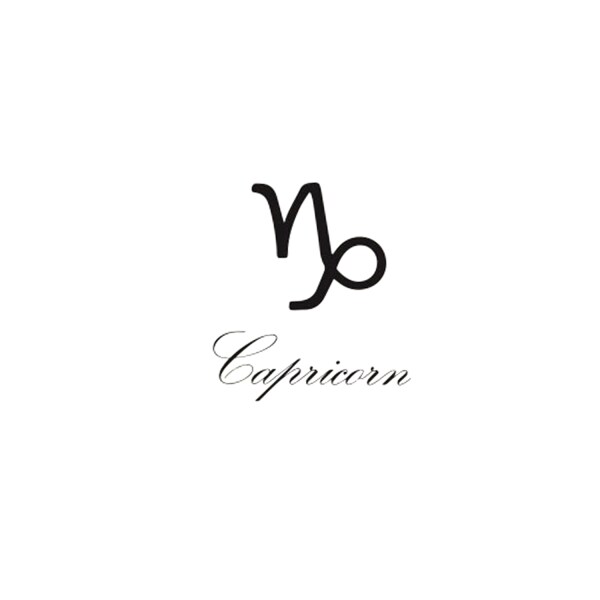 SIMPLY INKED Capricorn Astrology Temporary Tattoo, Letter & Zodiac ...