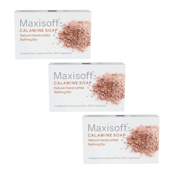 Maxisoft Calamine Bathing bar (75 gm - Pack Of 3)|With Calamine Powder ...