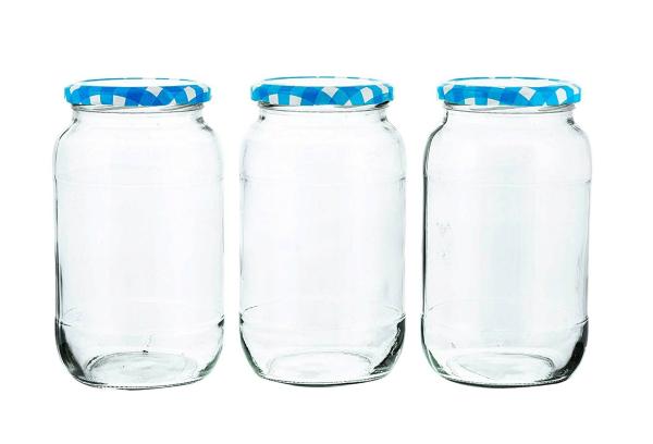 Machak Blue Glass Jars, 1 Kg (Pack Of 1) - JioMart