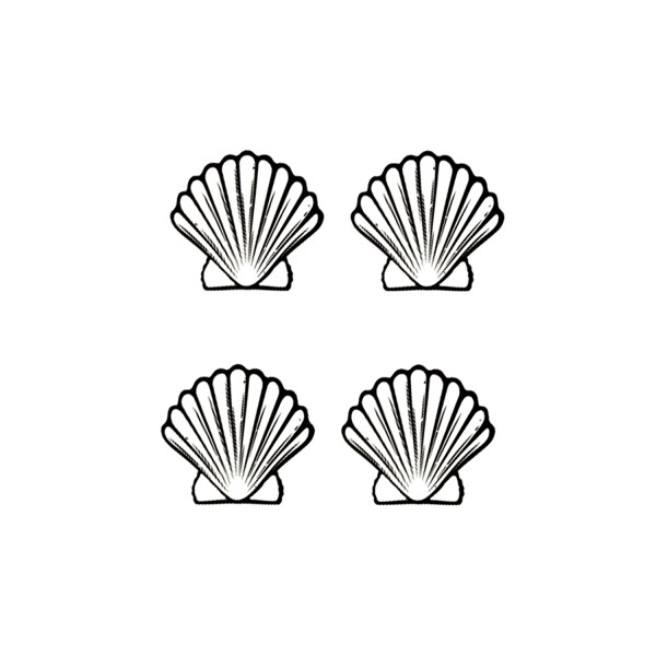 SIMPLY INKED Seashell Temporary Tattoo, Designer Tattoo for all ...