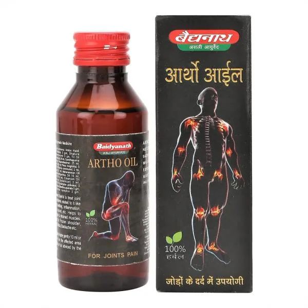 Baidyanath Jhansi Artho Oil 100ml, Reducing Joint Pain, Arthritis ...