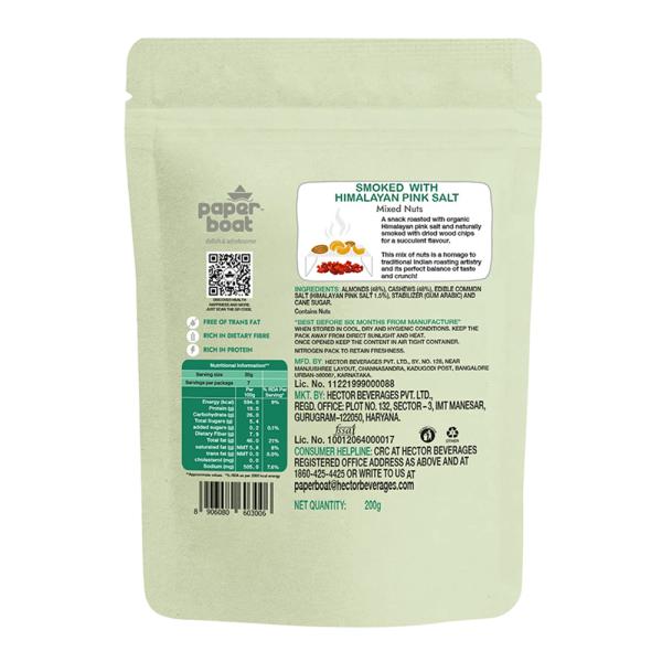 Paper Boat Smoked and Roasted Mixed Nuts with Himalayan Pink Salt ...