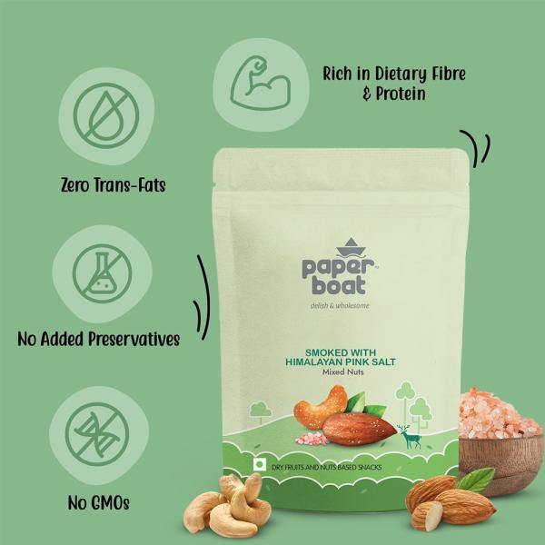 Paper Boat Smoked and Roasted Mixed Nuts with Himalayan Pink Salt ...