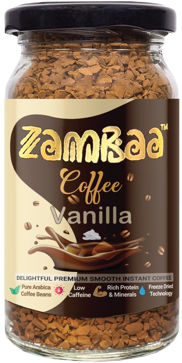 Zambaa Coffee Vanilla Arabica Instant Coffee 50 g - JioMart