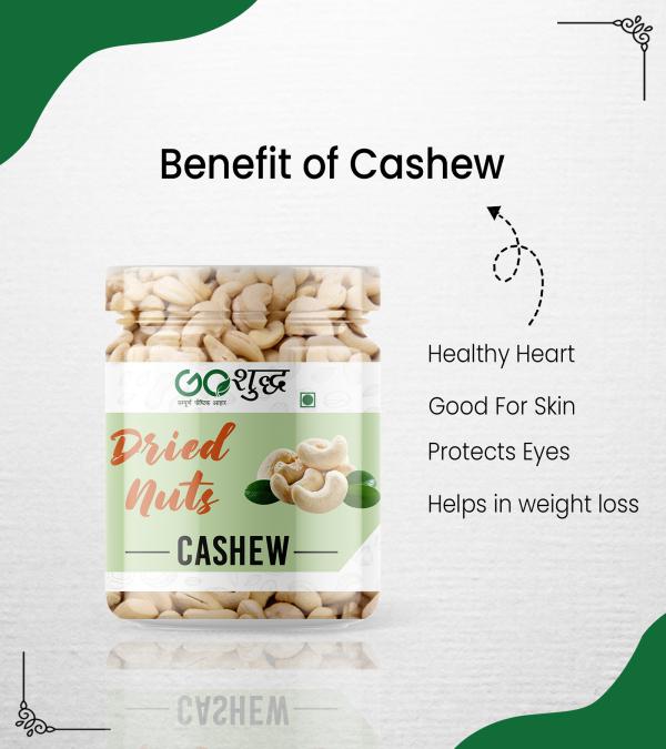 Goshudh Premium Quality Cashew (Kaju) -250 Grm (Pack of 1) Unbreakable ...