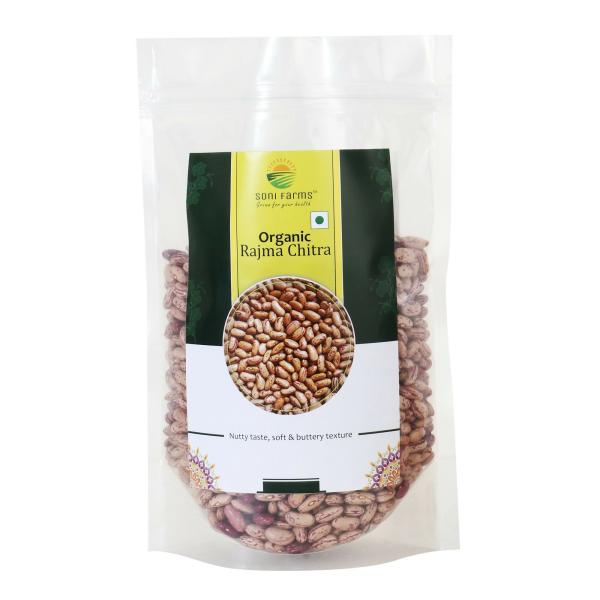 SONI FARMS Organic White Kidney Beans /White Rajma/Rajma Chitra - 2 kg ...