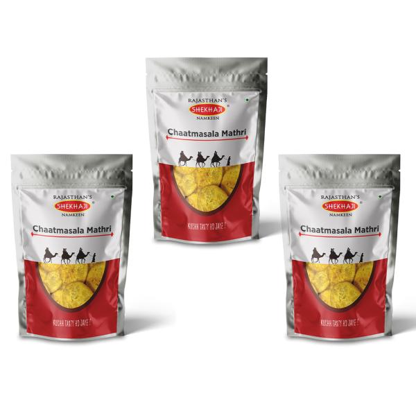 Shekhaji Achari Mathri 600g (Pack of 3-200gm each) - JioMart