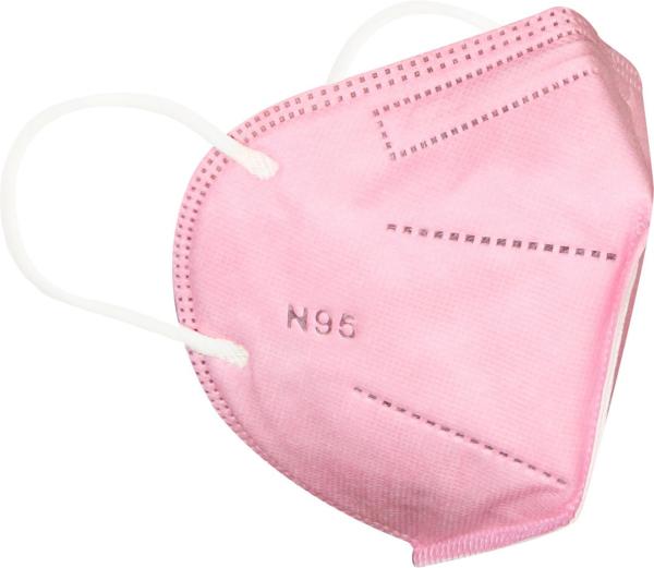 Benison India Pink Nonwoven Fabric N95 Face Mask (Pack Of 4) - JioMart