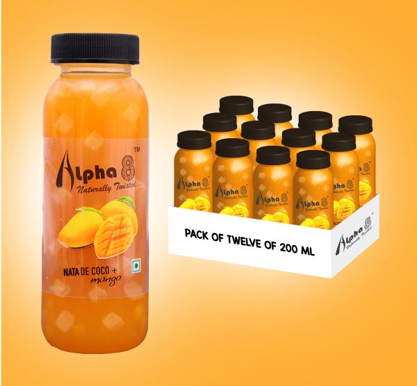 ALPHA 8 Fruit Juice with NATA De Coco Coconut Cubes Natural Energizer ...