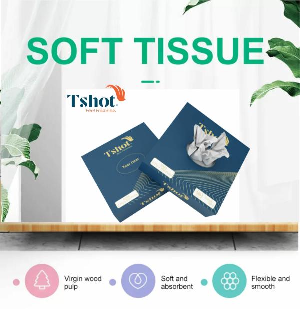 Tshot Pop Up Napkin Tissue Paper / Facial Tissue Paper Small Box (2 Ply ...