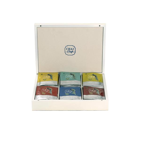 Chai Craft Wooden Tea gifting Box, An Assortment By Your Choice Of 30 ...