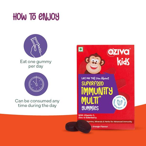 Oziva Kids Immunity Multi Gummies - 300 Gummy - JioMart