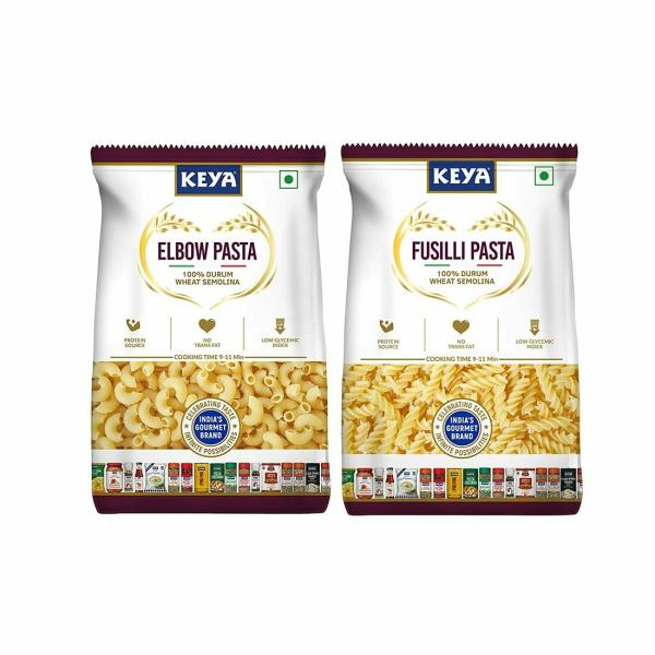 Keya Gourmet 100% Durum Wheat Semolina Pasta Combo | Fusilli Pasta x 1 ...