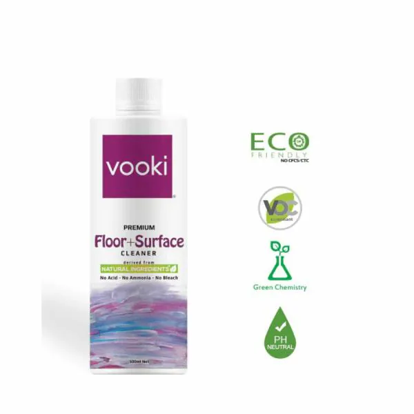 Vooki Ecofriendly Disinfectant Floor & Surface Cleaner, Green Chemistry ...