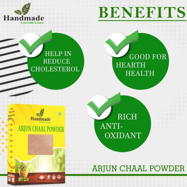 Handmade Ayurvedic Centre Terminalia Arjuna Arjun Chaal Powder, Natural ...
