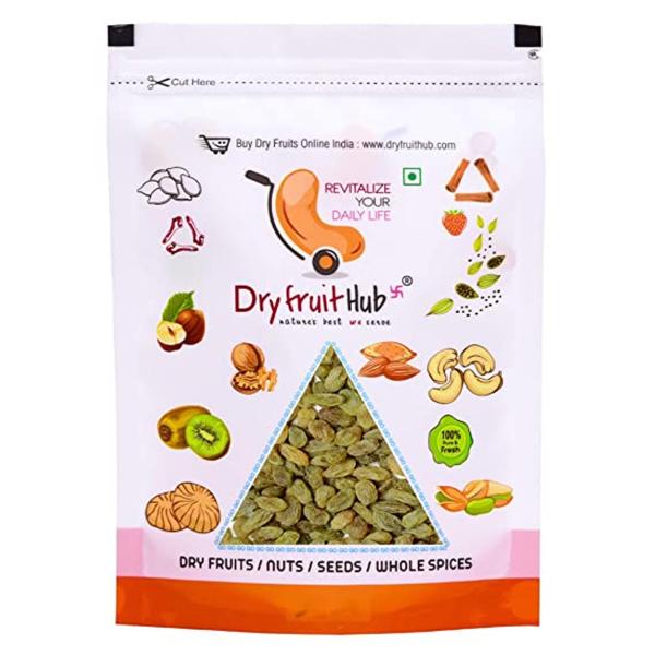 Dry Fruit Hub - Green Raisins Kishmish 1 kg | Afghan Green Raisins ...