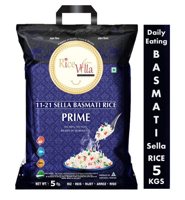 Rice Villa | Prime | 5 kg | 1121 Sella Basmati Rice - JioMart