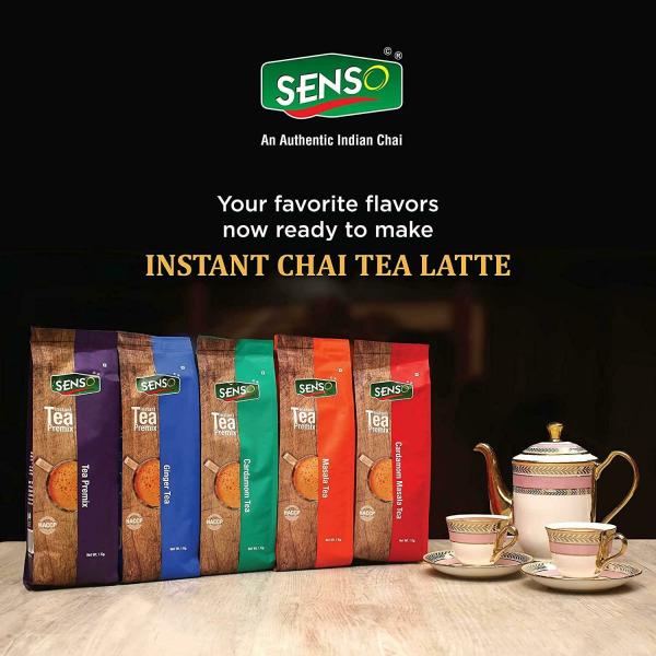 SENSO Instant Tea Premix Masala, Clove, Cardamom, Ginger No Artificial ...