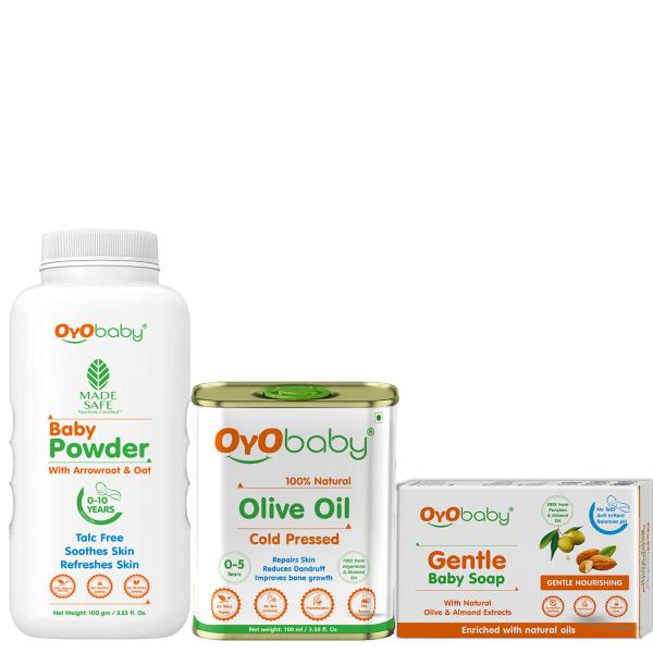 OYO BABY Gift for New Born Baby Boy & Girl 3 Skin and Hair Care Baby ...