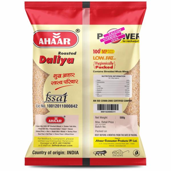 Ahaar Mp Wheat Healthy Daliya - 500 Gram - JioMart
