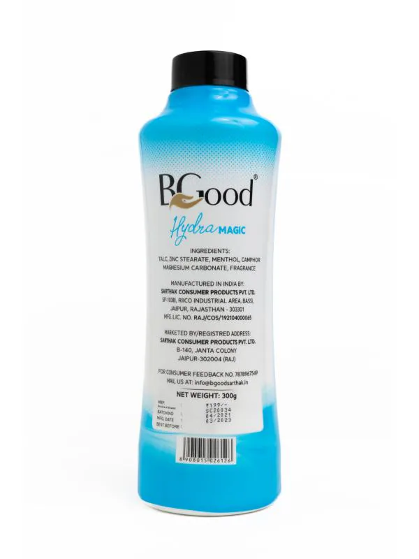 BGood| Body & Face Talcum Powder for Men & Women | Hydra Magic Cool ...