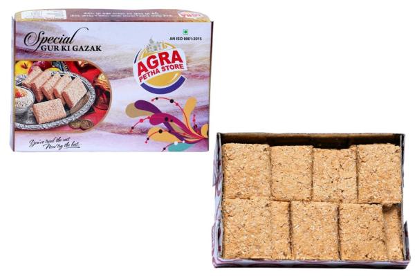 Agra petha store Desi Gud Gazak-500gm - JioMart