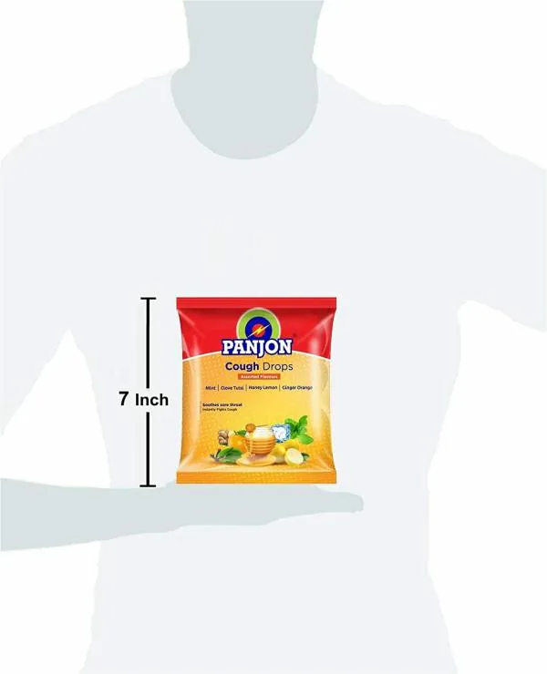 Panjon Cough Drops, Assorted Flavours Mint, Clove Tulsi, Honey Lemon ...