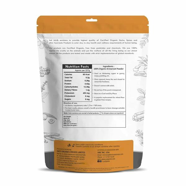 Just Jaivik Organic Arrowroot Powder, 227g - JioMart
