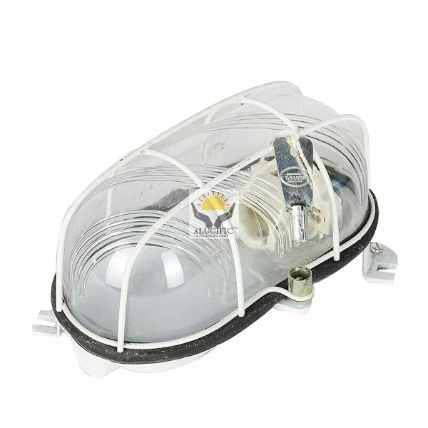ALUCIFIC 20W Lock Bulkhead Casting White Base B22 Holder for Terrace ...