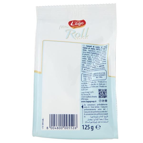 Lago Mini Roll Coconut 125 g (Pack of 1) - JioMart
